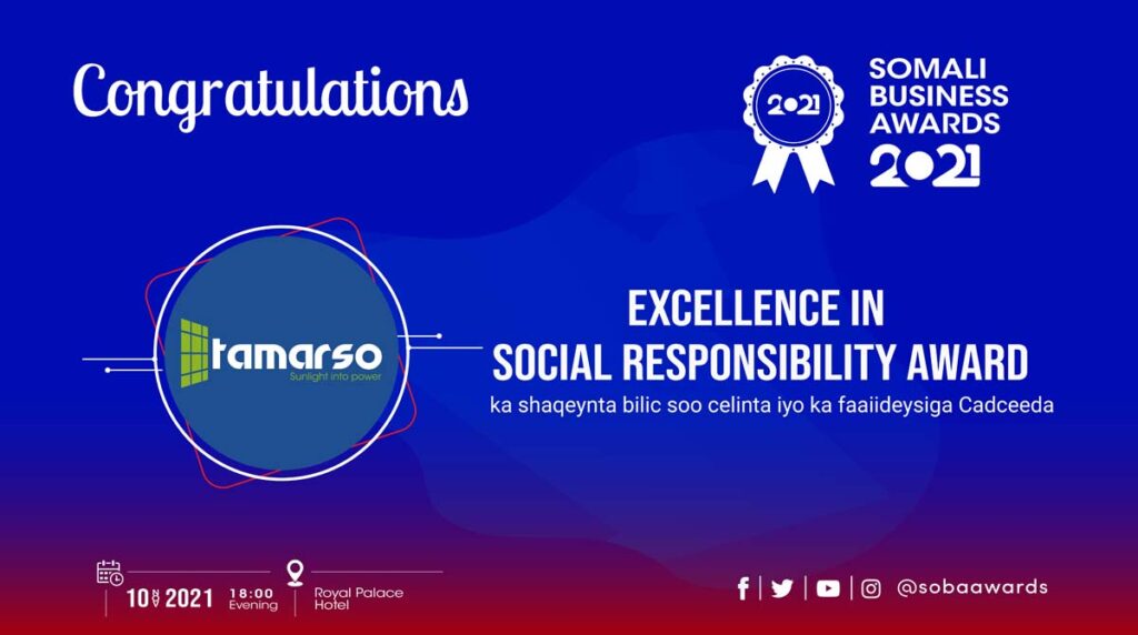 Excellence in Social Responsibility Award – SOBA Awards